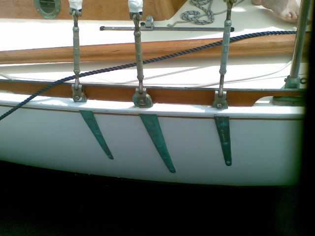 Chain plates - inside or outside? - The WoodenBoat Forum