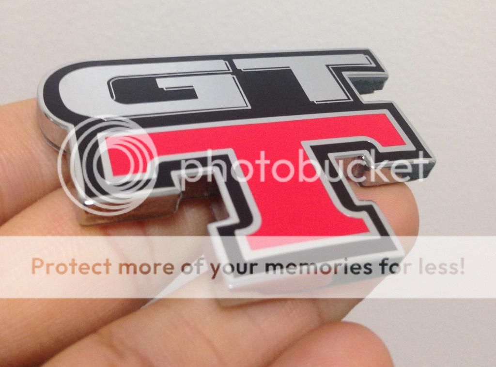 Gtt Badge (Metal) R34 And Nissan Iron-On Transfers - For Sale (Car ...