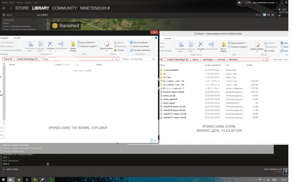 Steam Library Files and Folder hidden :: Help and Tips