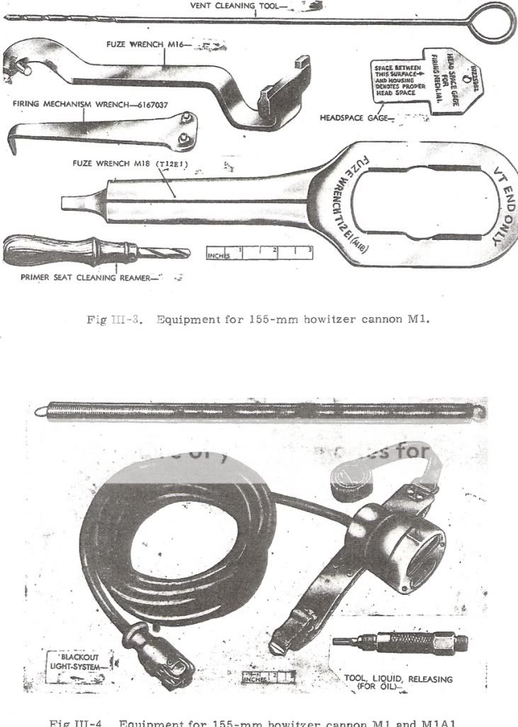 M1 A1 155mm Howitzer Parts / tools wanted - G503 Military Vehicle ...